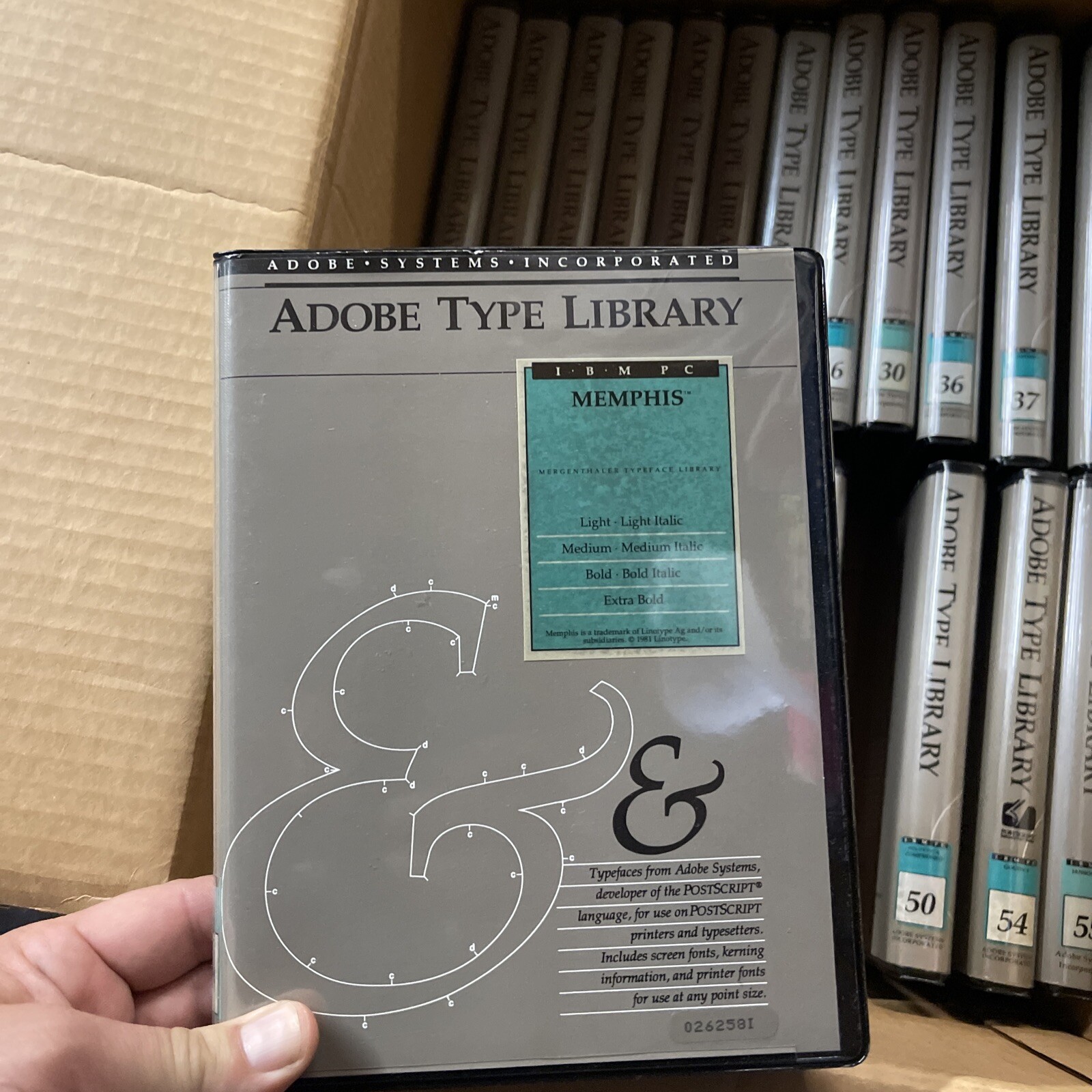 vintage 1987 IBM PC Software adobe type font library lot of 24 | eBay