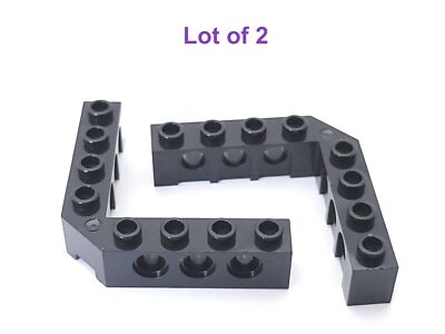 Lego 5x5 Technic Brick Right Angle 1x4-1x4 Black Lot of 2 | eBay