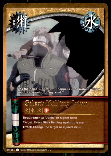 Naruto CCG Silent Killing Jutsu #014 Gold Text | eBay