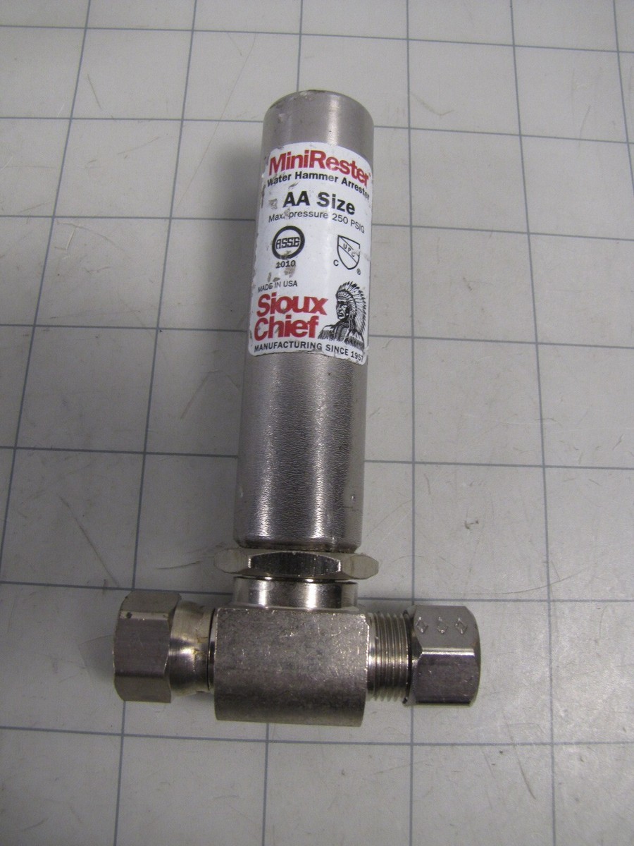 Water Hammer Arrestor Sizing