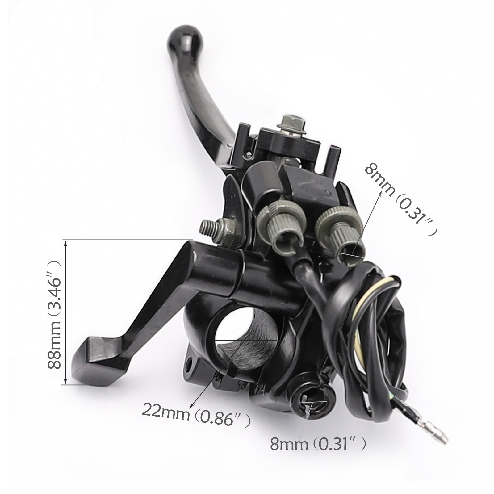 Right Hand Throttle Brake Lever For 50 90 110cc 125cc Moped Quad ATV ...