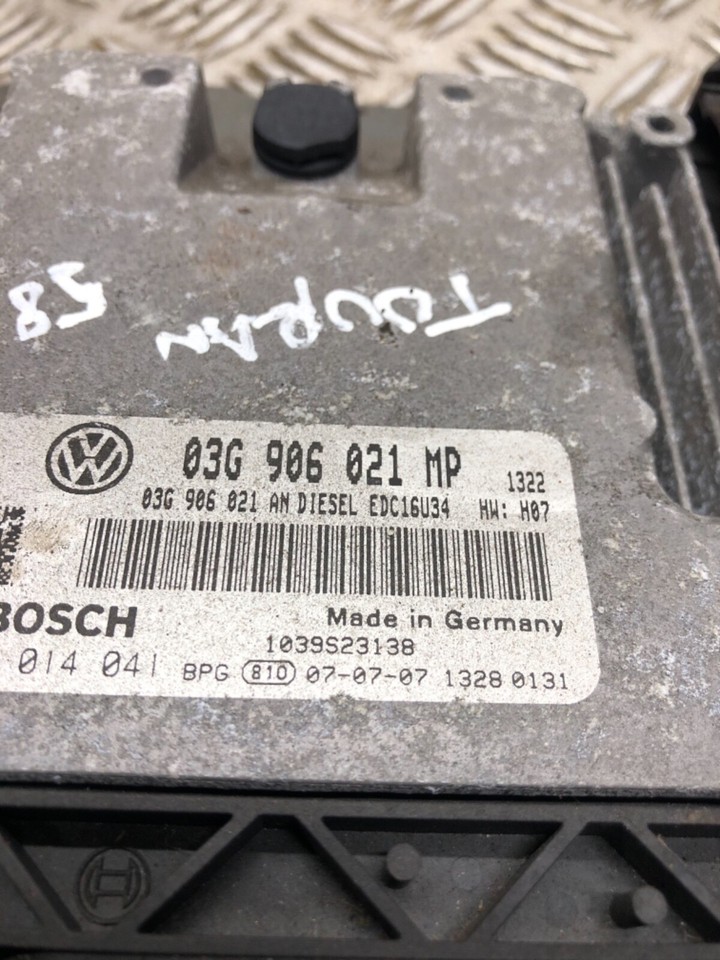 VOLKSWAGEN TOURAN 2.0 TDi MK1 2004-2010 ENGINE CONTROL UNIT ECU ...