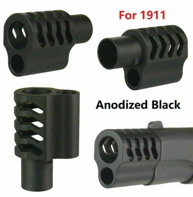 Aluminum 1911 .45 ACP/.38/9 Muzzle Brake Compensator , Anodized Black ...