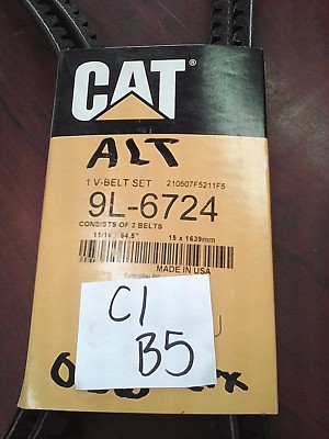 Genuine OEM Caterpillar CAT V-Belt Set 9L-6724 (B5/B6) V | eBay