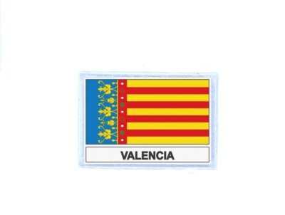 Patch badge iron on glue flag country valencia valenciana spain | eBay UK