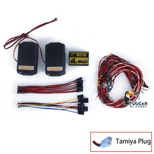 RC16 LED Light Sound Set System for 1/14 Radio Control Car RC Truck ...