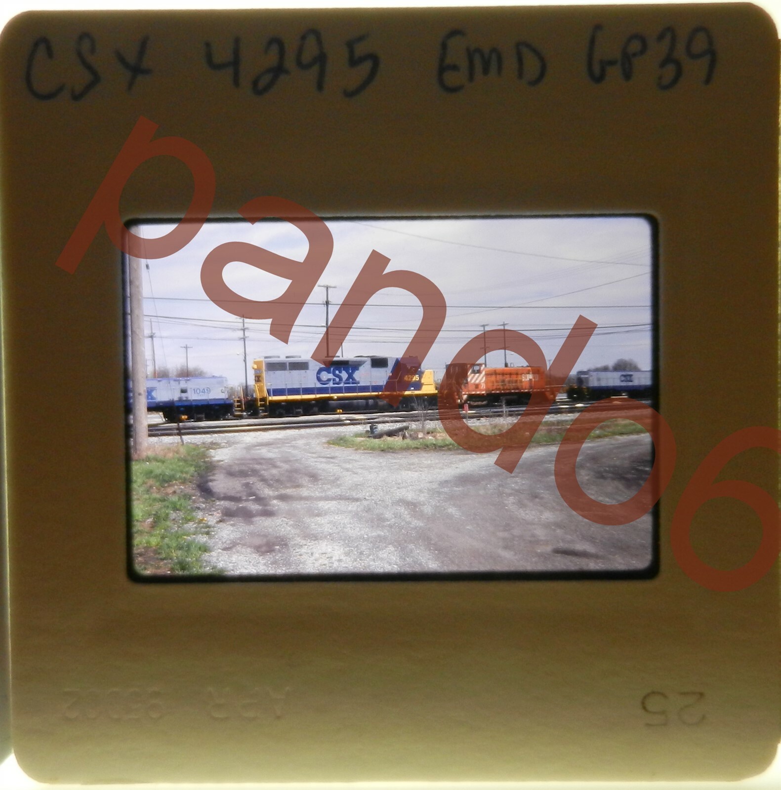 RR Train Slide CSX #4295 GP39 DIESEL LOCOMOTIVE ~ HB14 | eBay