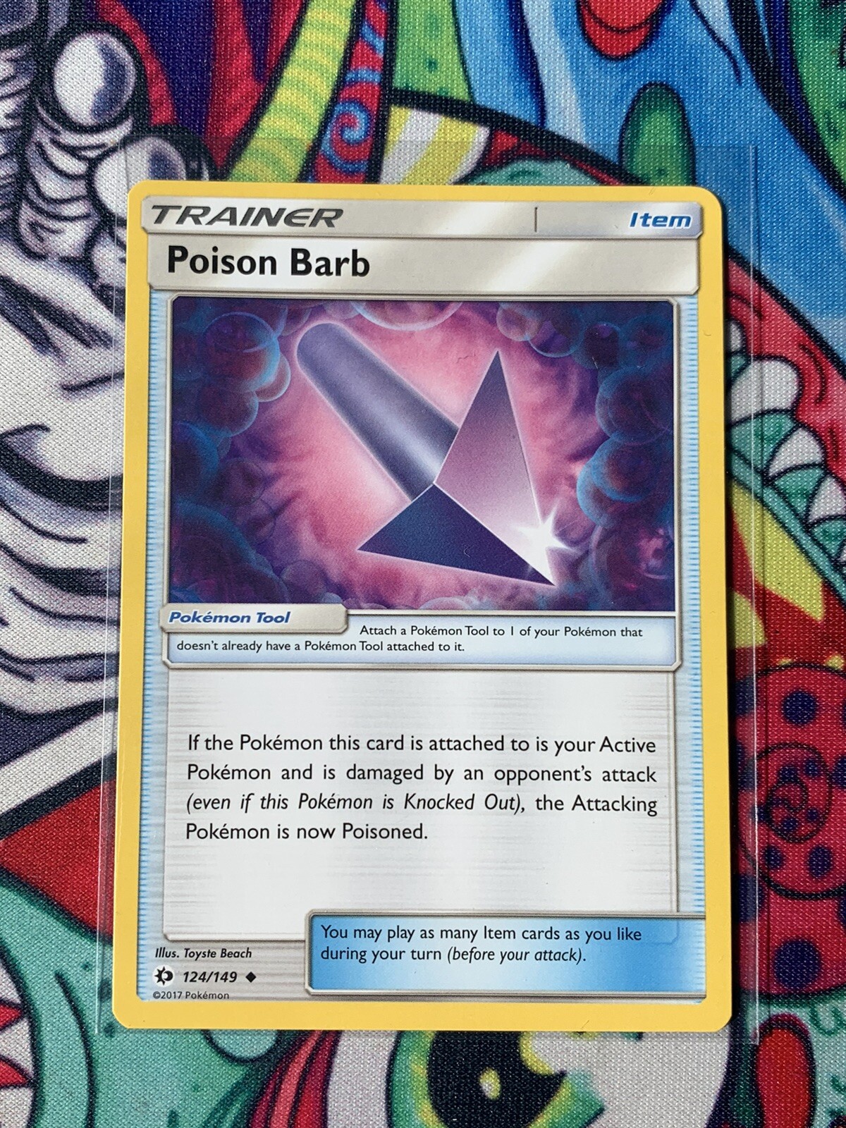 Poison Barb Uncommon - 124/149 SM Base Set NM/M FREE SHIPPING & SLEEVE ...