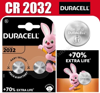 Duracell 2032 Battery CR2032 BR2032 DL2032 3v Coin Lithium Cell Button ...