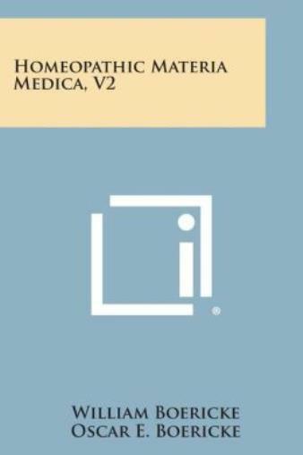 Homeopathic+Materia+Medica%2C+V2+by+Oscar+E.+Boericke+and+William ...