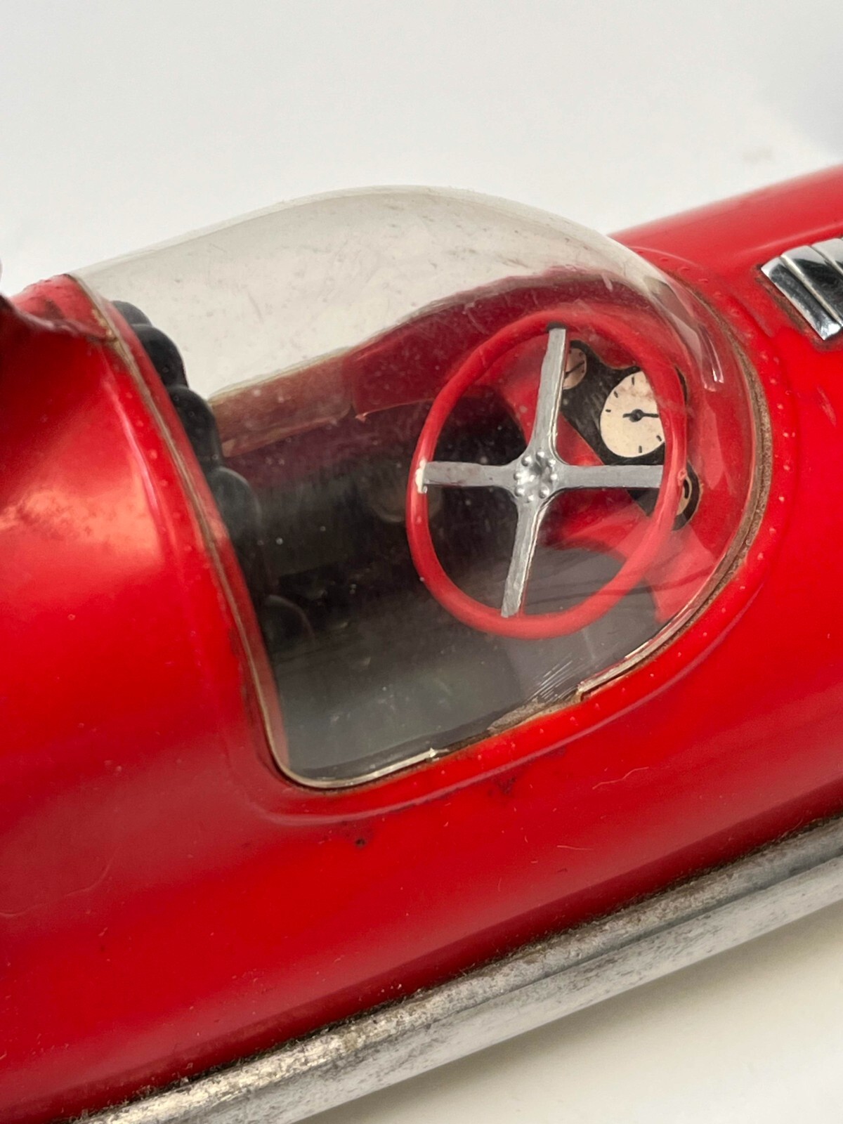 THIMBLE DROME PROP ROD RED With Aluminum Frame #5 Original Condition ...