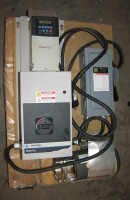 ALLEN BRADLEY POWERFLEX 400 22C-B012N103 / SQUARE D H321N / WEG PUMP ...
