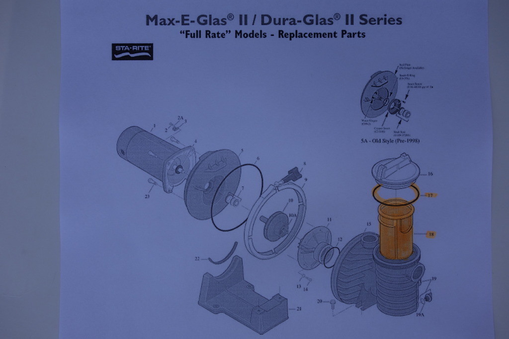 Pump Basket & Lid O-Ring Kit Fits Sta-Rite Dura-Glas II Max-E-Glas II ...