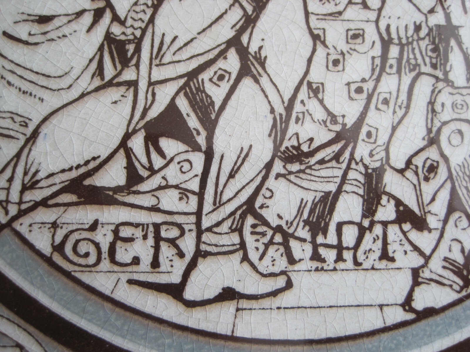 ANTIQUE MINTON - MOYR SMITH - TENNYSON'S IDYLLS OF THE KING TILE ...