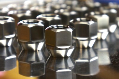 20x set Titanium Lug Nut 1/2-20 HEX 3/4 (19mm) 60 Degree seat Open | eBay