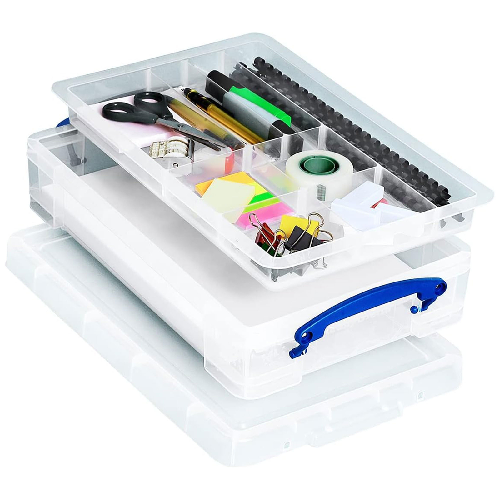 Really Useful Box 4L Plastic Storage Container w/Snap Lid & Clip Lock ...