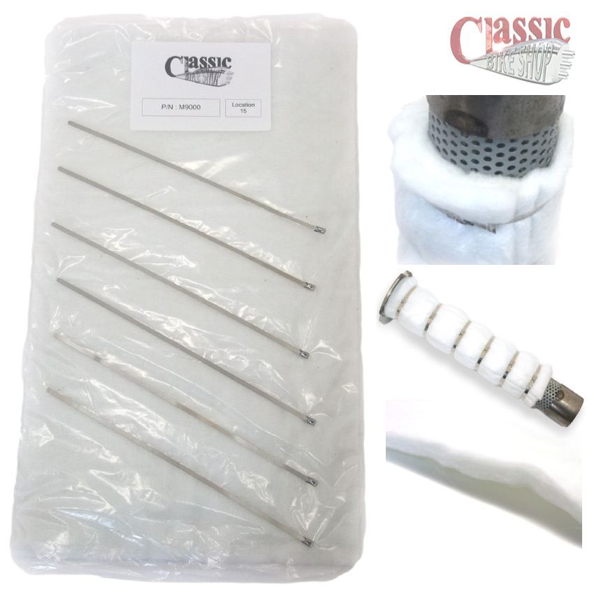 Motorcycle Exhaust Packing Sheet With Stainless Steel Ties 555mm x ...