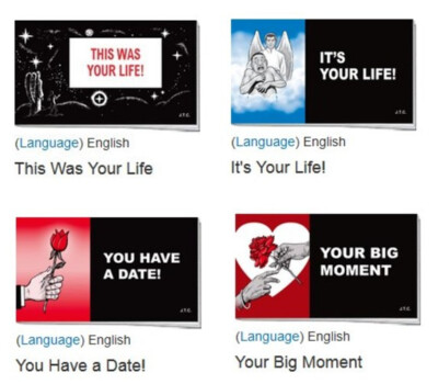 CHICK TRACT; 100 x "THIS WAS YOUR LIFE" (MEN/WOMEN/WHITE/MIXED RACE) 25 ...