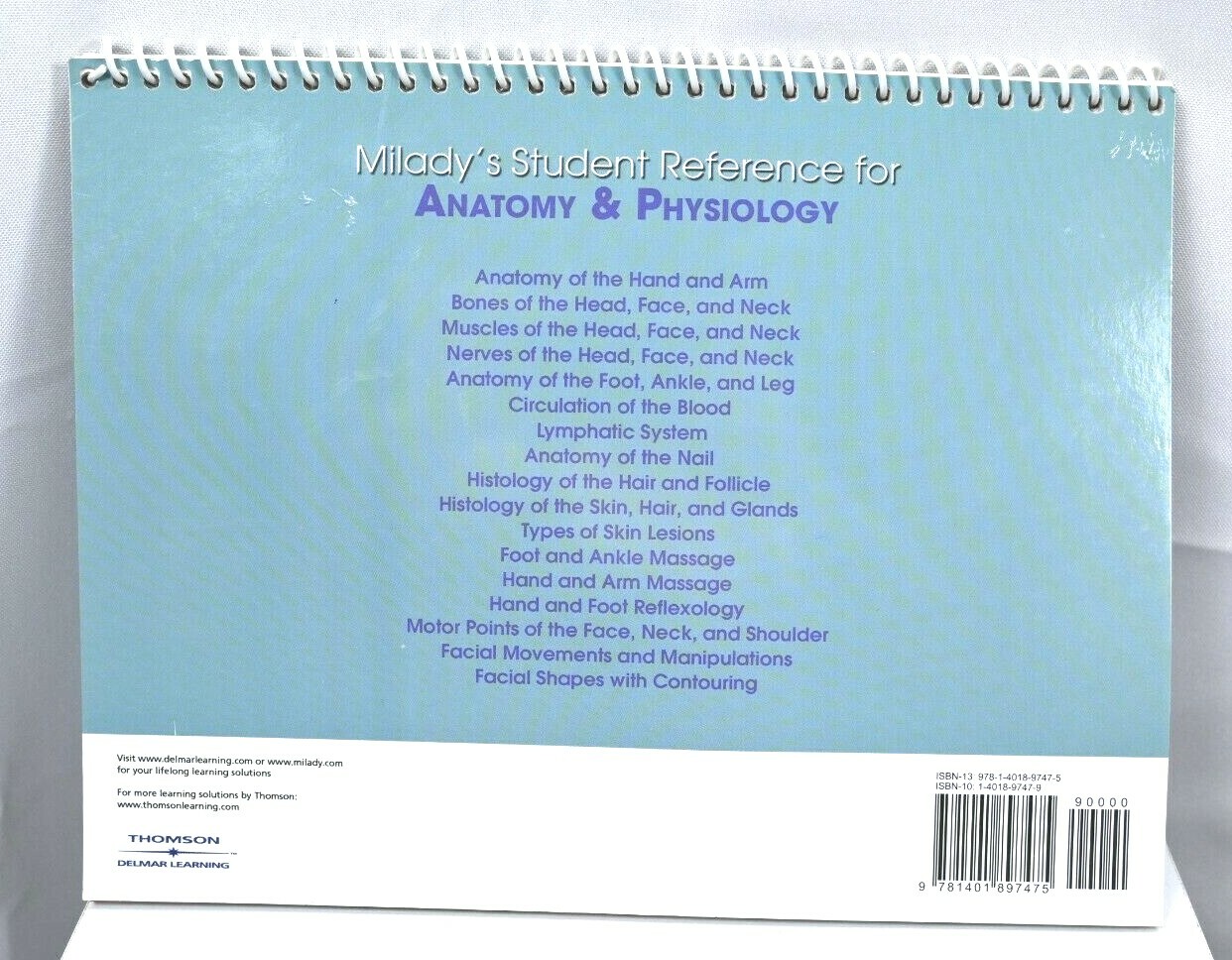 Milady's Student Reference for Anatomy and Physiology by (Milady) Milady (2004, Spiral) for sale ...