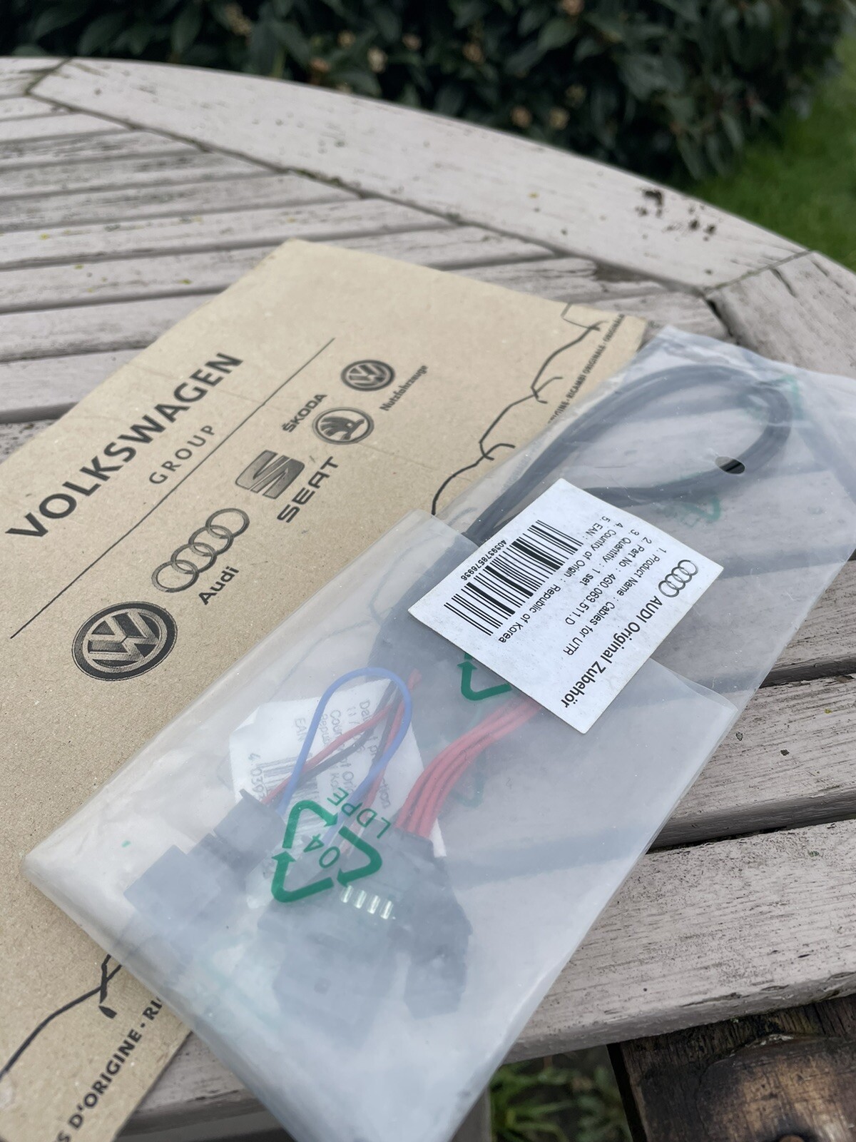 Genuine Audi Wiring Harness for Universal Traffic Recorder 4G0063511D ...