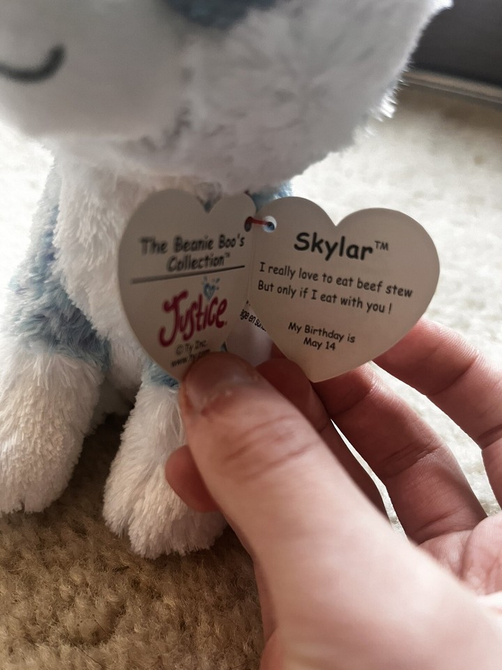 Ty Beanie Boo Skylar 6” Husky Justice Exclusive | eBay