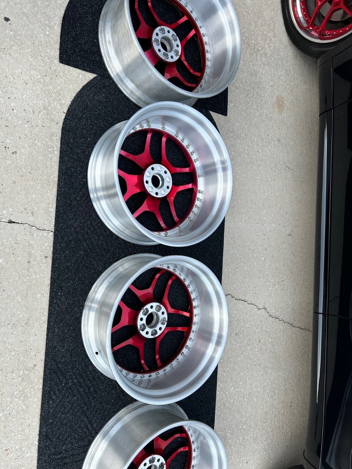 Set of 4 custom forged, 2 piece alloy wheels 21x9 FREE SHIPPING ...