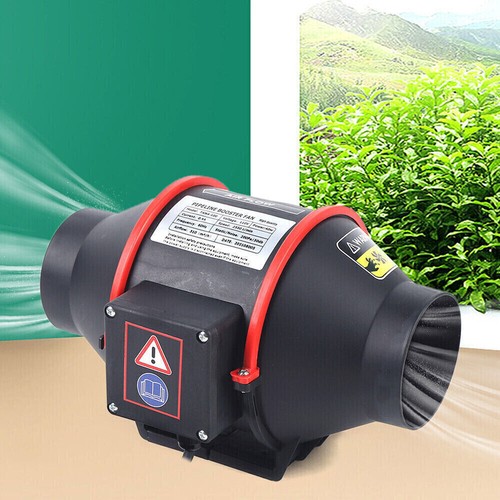 4 inch 310CFM Inline Duct Ventilation Fan Vent Exhaust Blower Vent Fan ...