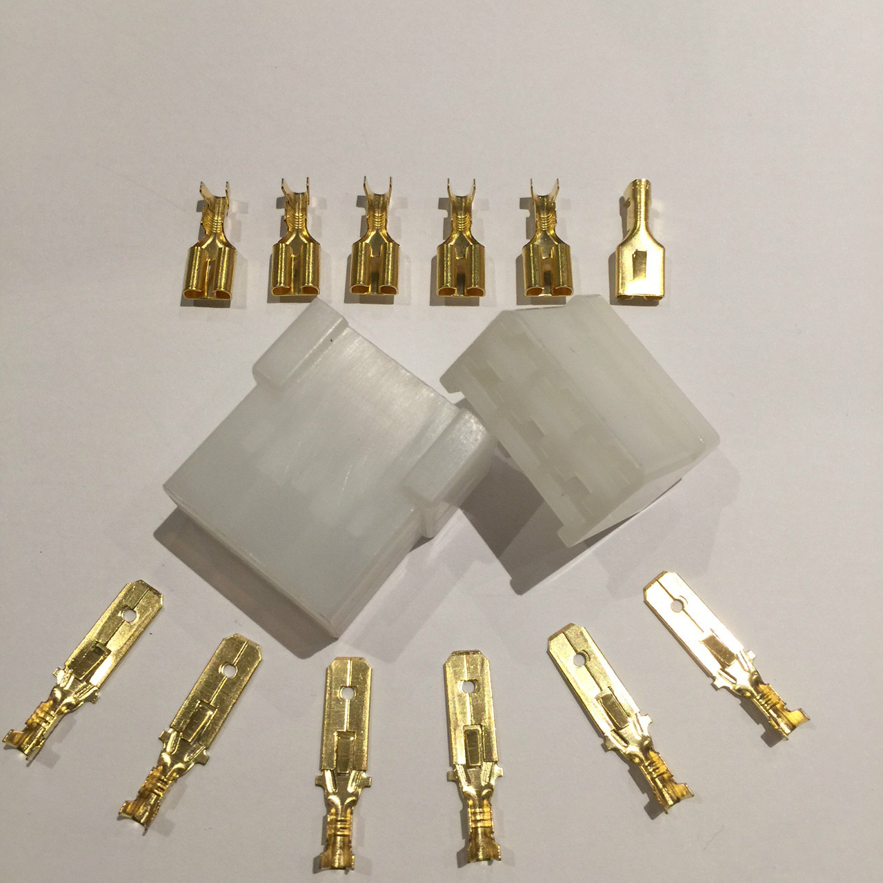 1 2 3 4 6 8 WAY PIN 6.3mm ELECTRICAL MULTI PLUG CONNECTOR TERMINAL ...