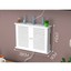 White Wood-Plastic Wifi Router Cover Storage Box Wall Mounted Shelf ...