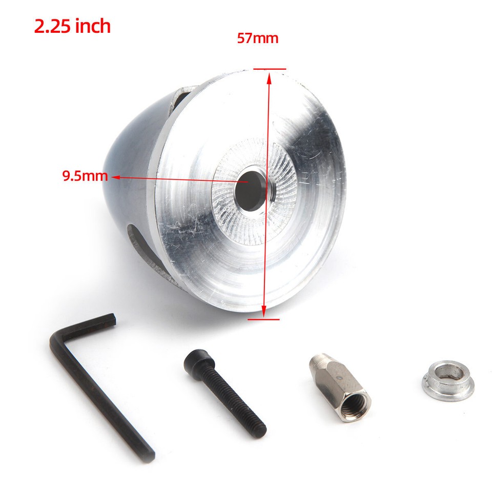 Pro Aluminum 57mm/2.25inch Spinner Special Drilled For RC Airplane 3 ...