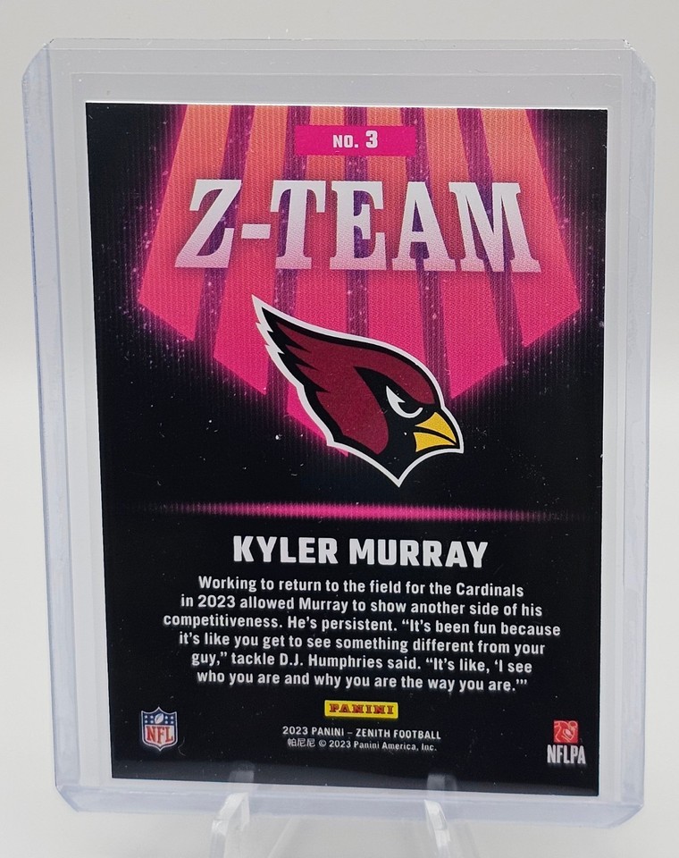 2023 Panini Zenith - Z-Team Kyler Murray #3 | eBay