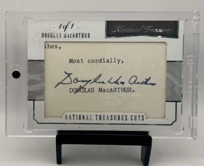 Douglas MacArthur 2015 Panini National Treasures Cut Signature ...