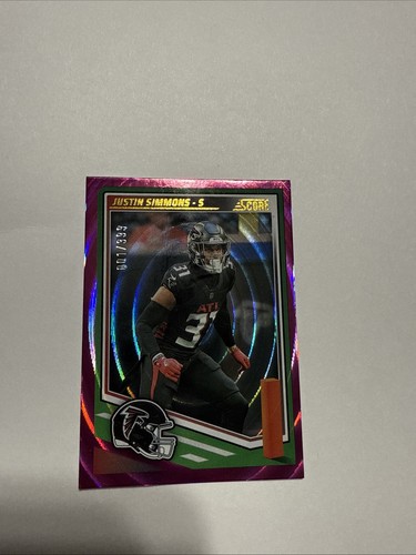 2025 Score - Justin Simmons #240 Pink 1/399 | eBay