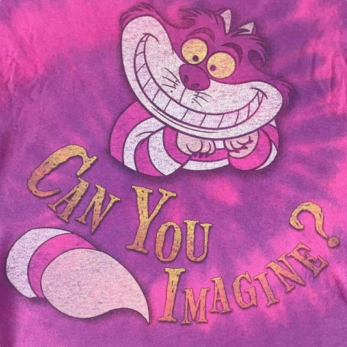 Vintage/y2k Disney Cheshire Cat "Can You Imagine" Tie Dye Shirt Small ...