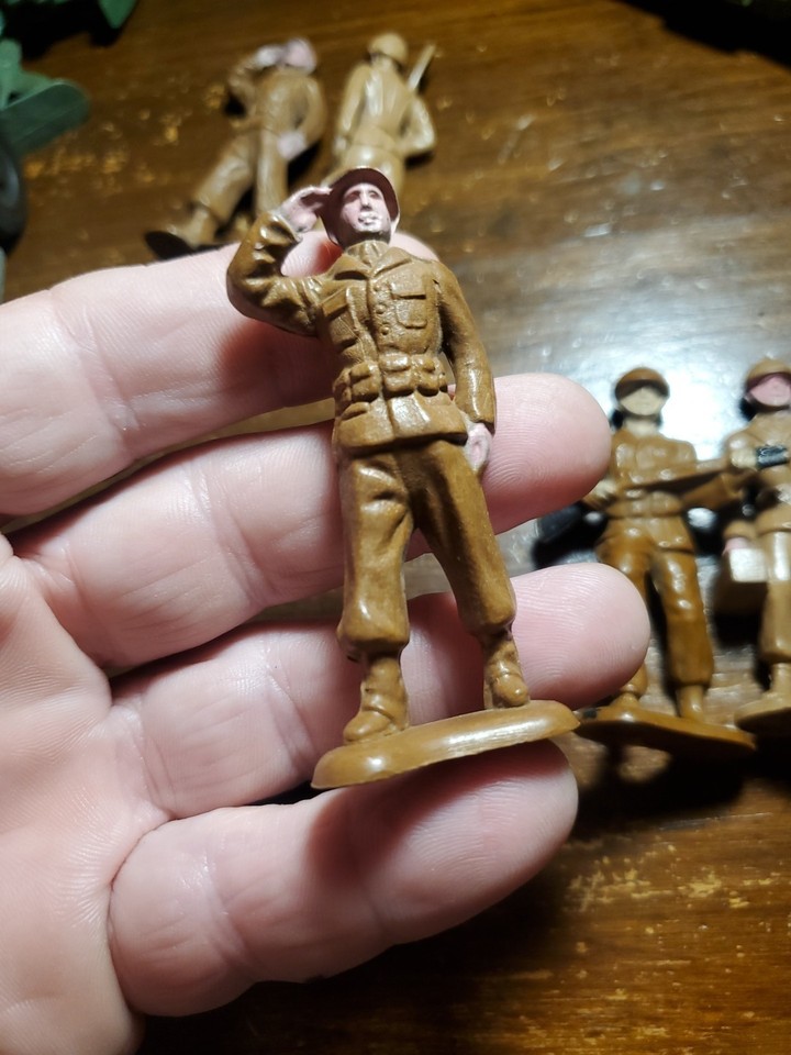 Vintage BERGEN Army Soldiers Made in U.S.A. Lot Of 5 Plus Extras | eBay