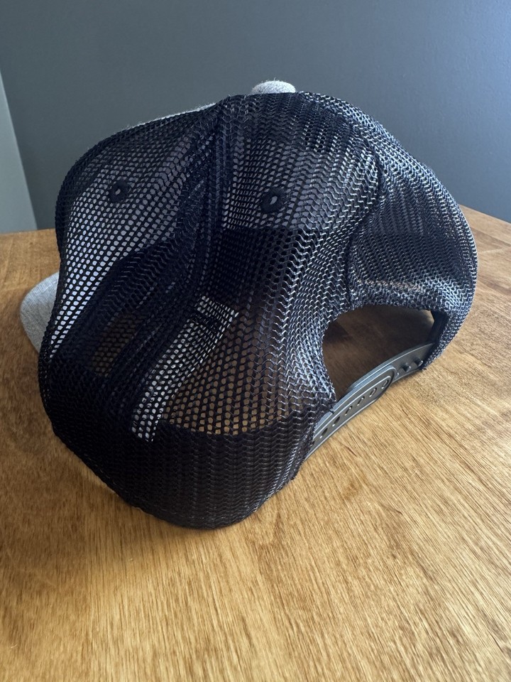 LEATT Cap Town Trucker Hat, Gray & Black Cap w/Patch, Moto Brand ...