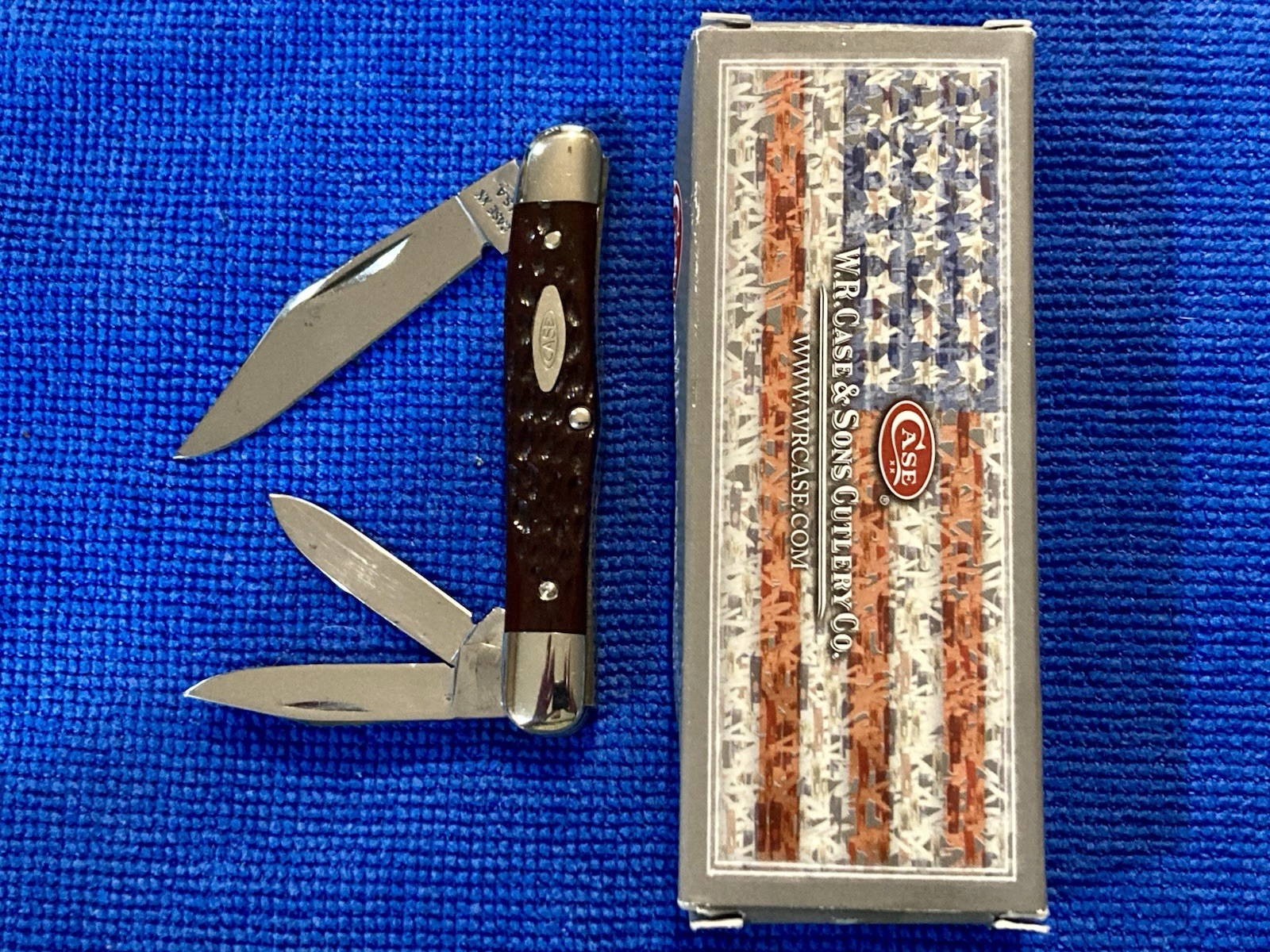 CASE XX CUTLERY CO USA 1973 RED BONE #6308 SM (3-1/4”) SPLIT-BACK ...