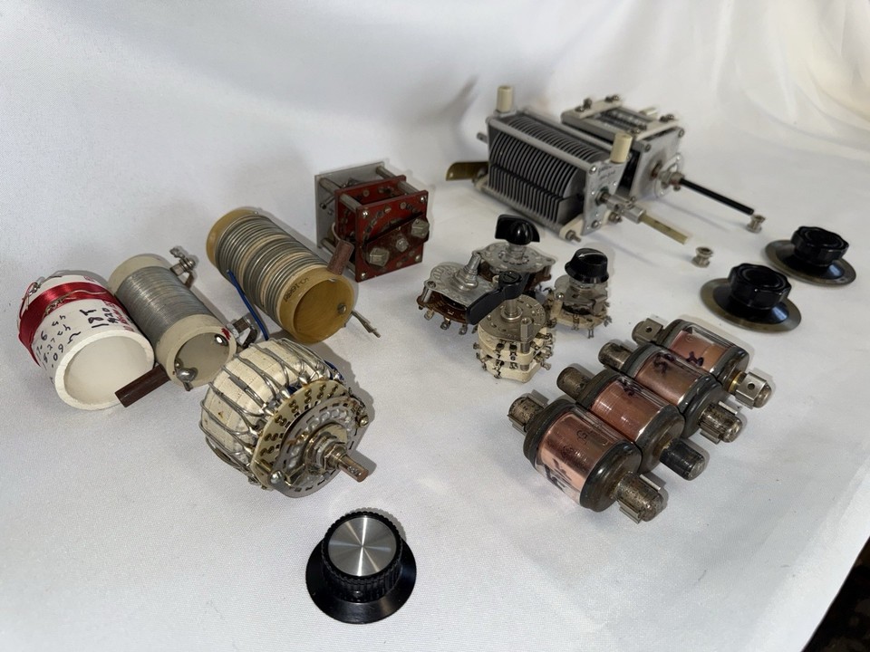 Lot Of AIR VARIABLE CAPACITORS Vacuum Capacitors And Coils Amplifier ...