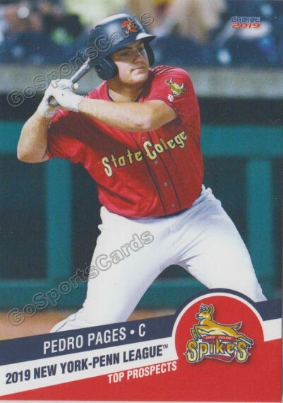 2019 New York Penn League Top Prospects NYPL Pedro Pages RC Rookie ...