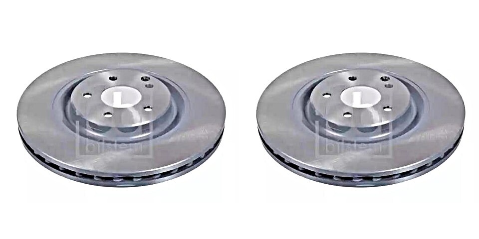 Front Brake Disc x2 Pcs FEBI Fits MERCEDES A209 C209 S203 W203 W209 ...