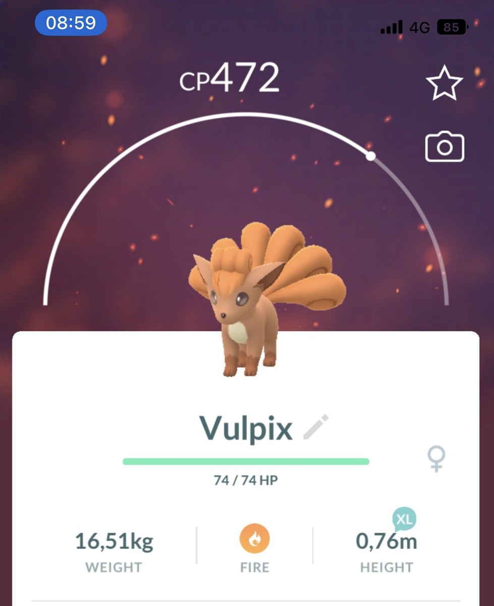 Vulpix Pokemon Go