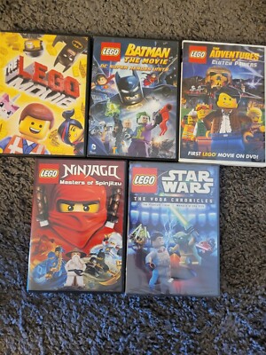 LEGO DVD Lot of 5 Movies - Lego Movie, Lego Batman, etc | eBay