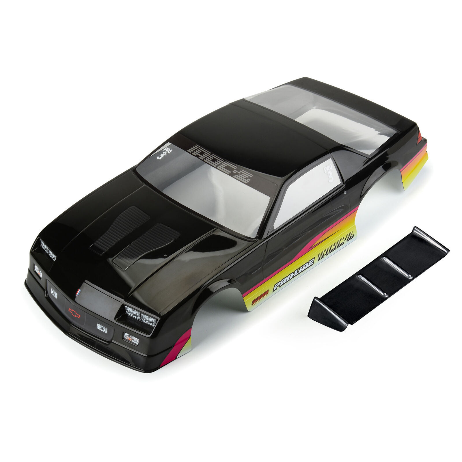 1/10 Pre-Painted/Cut 1985 Chevy Camaro IROC-Z Black Body: 22S Drag Car ...