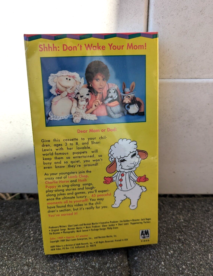 NEW Shari Lewis & Lamp Chop: Shh Dont Wake Your Mom (VHS, 1992 ...