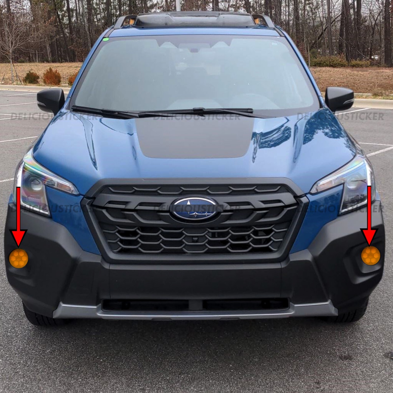 For 2022-24 Subaru Wilderness Forester Amber Fog Light Front PreCut ...