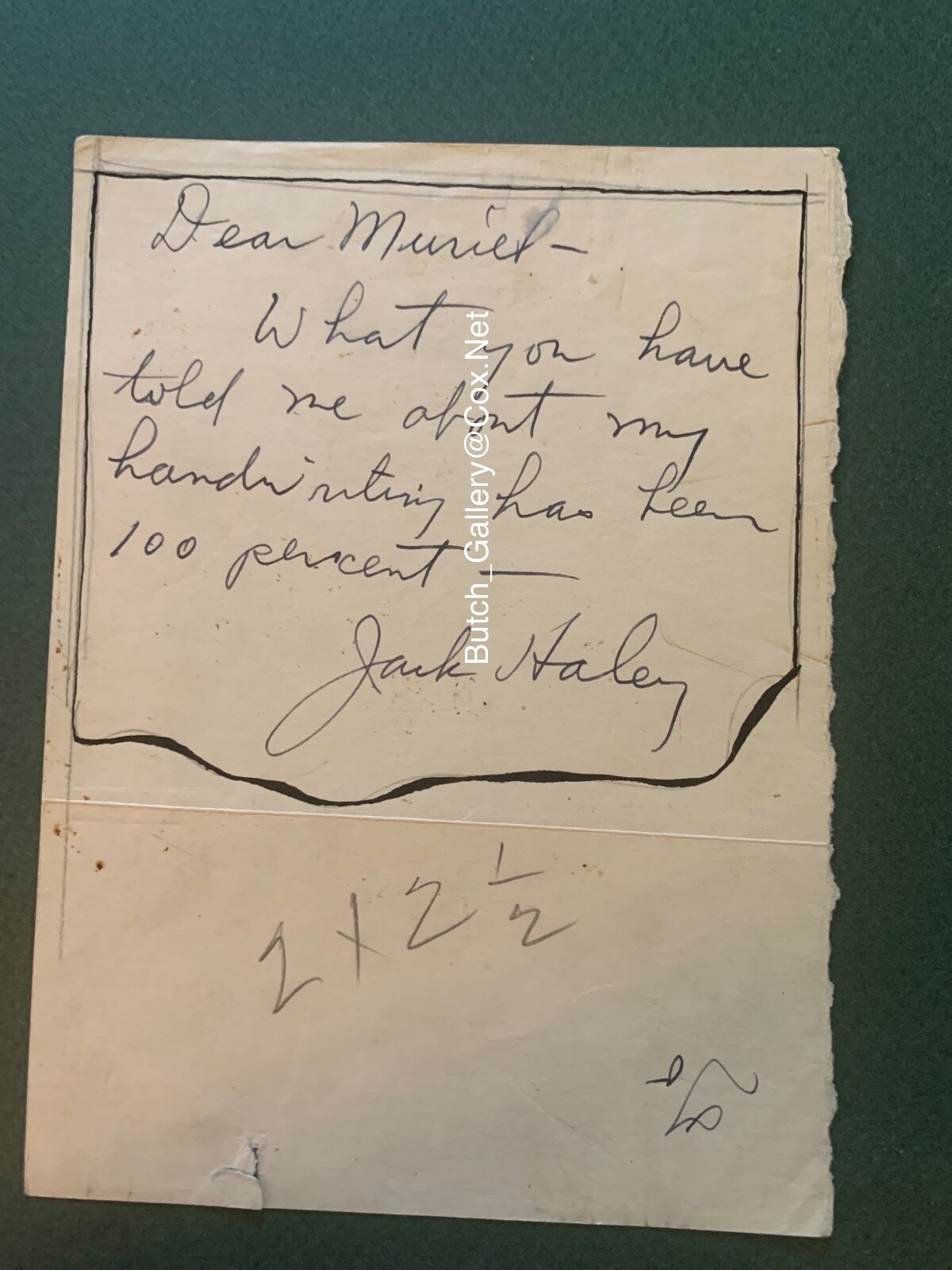 JACK HALEY Wizard of Oz handwritten note 1945 autograph signed | eBay