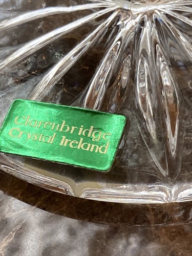 Vintage CLARENBRIDGE IRISH CRYSTAL 24% Lead Crystal - Vase - 10 inches ...