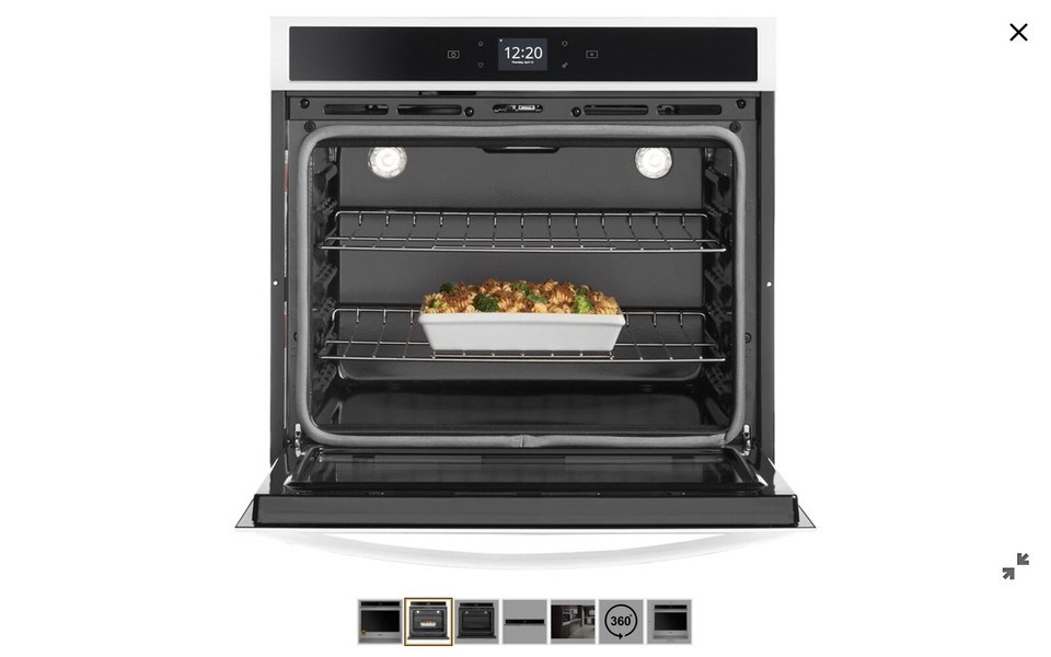 Whirlpool WOS51EC0HS 5.0 cu. ft. Stainless Electric Smart Single Wall ...