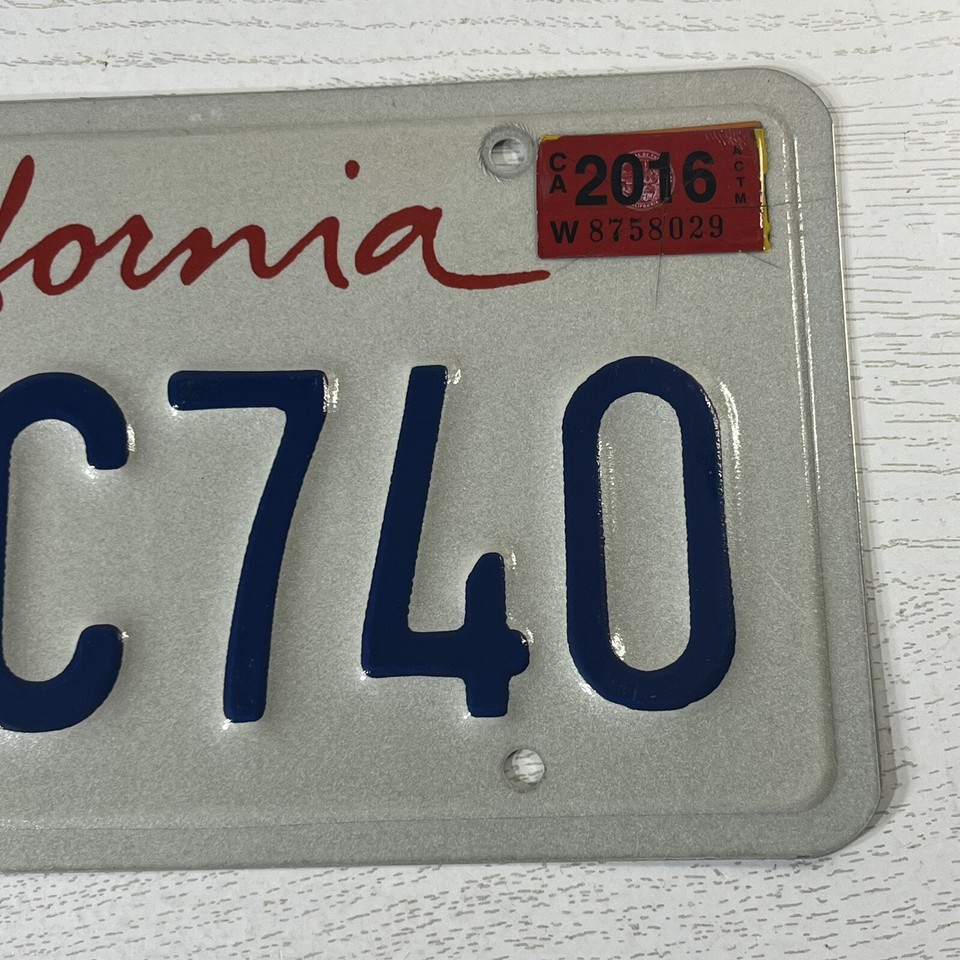 California Lipstick License Plate 6LDC740 Cursive | eBay