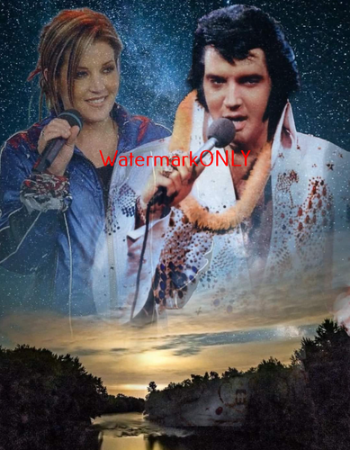 "Elvis Presley" "King of Rock & Roll" & Lisa Marie Beautiful Pin Up ...
